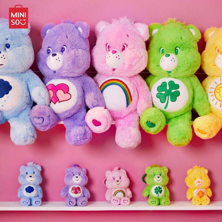 Miniso Care Bears Collection 12in Plush Toy Cheer Funshine Goodluck ...