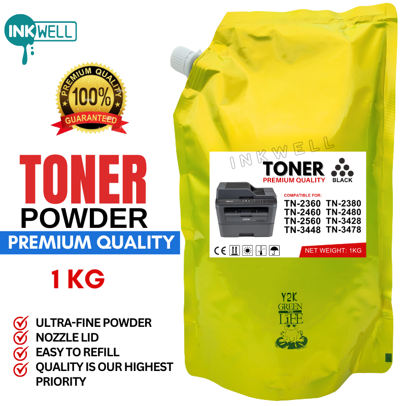 Toner Refill Powder 1 Kilogram Suitable for DCP-L2540DW DCP-L2550DW TN ...