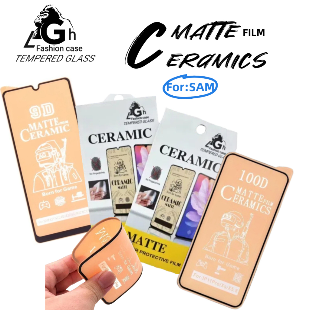 Ceramic Matte Tempered Glass For Samsung A15 A05S A55 A06 A16 A26 A12 A56 A07 A35 A25 A73 A50 ...