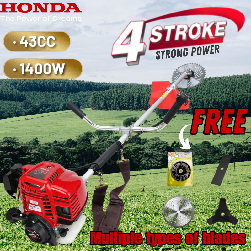 Japan HONDA 4 Stroke Grass Cutter Gasoline 42CC GX35 Lawn Mower Heavy Duty Trimmer Garden Tool ...
