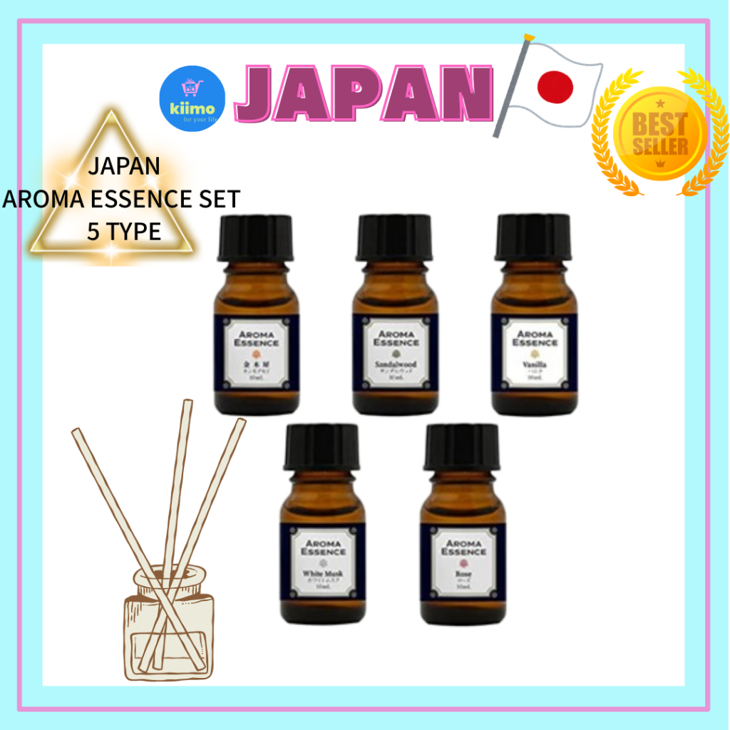 Made in Japan Aroma Essence Set of 5 Types 10ml each Osmanthus ...