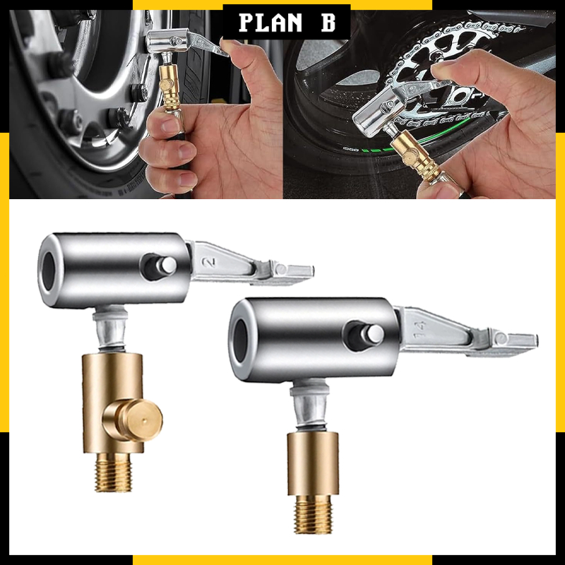 Tire Inflator Nozzle With Lock, Screw Air Chuck Tire AIr Valve Clamp ...