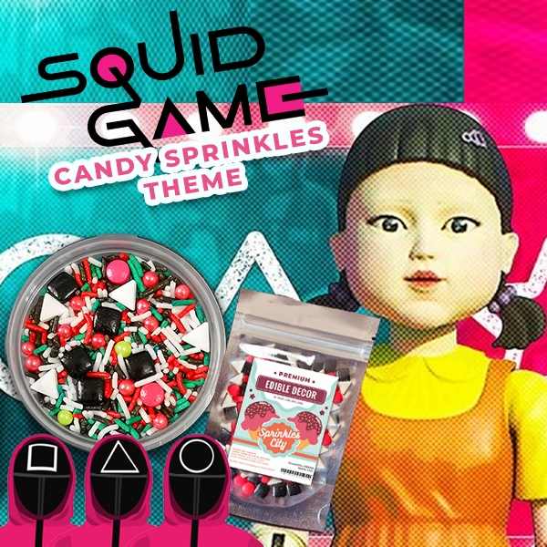 Squid Game Pearlized Candy Edible Decor Candy - Edible Decor Candy Cake ...