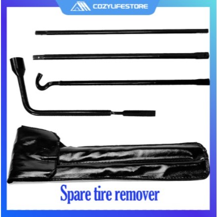 Spare tire remover Reserve tire remover with Leather Bag ＆ Scissor Car ...