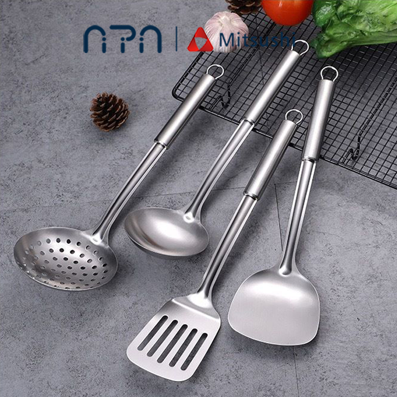 Nipiin 4pcs Stainless Steel Kitchen Utensil Set Stainless Ladle And ...