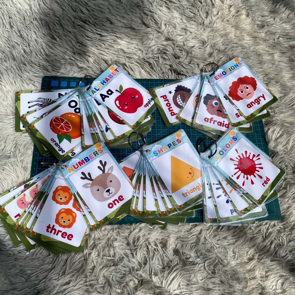 Flashcards with Ring for Kids Learning Materials Alphabet Numbers ...