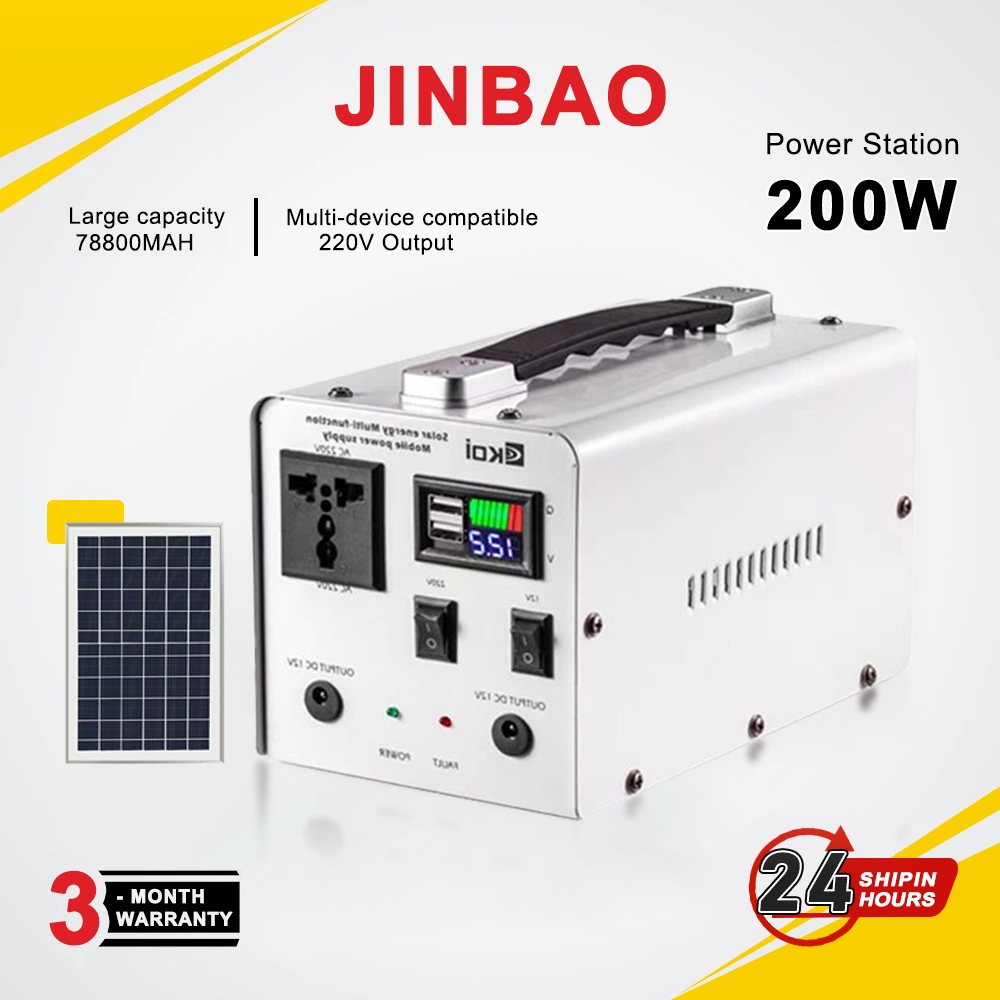 Portable 78800mAh Large Capacity Power Station 220V/200W Fast Charge ...