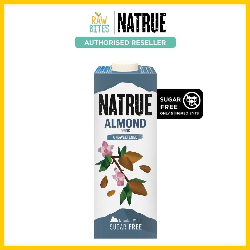 Natrue Unsweetened Almond Milk 1L (Sugar Free, No Artificial ...