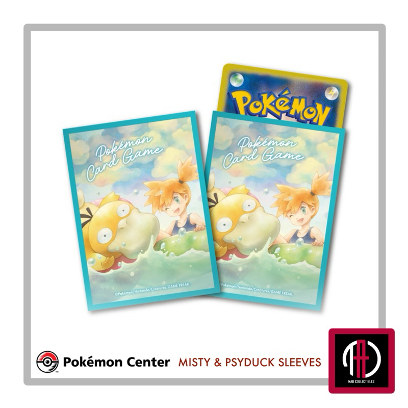 Pokemon TCG Sleeves - Misty & Psyduck - Trading Card Game Accessories ...