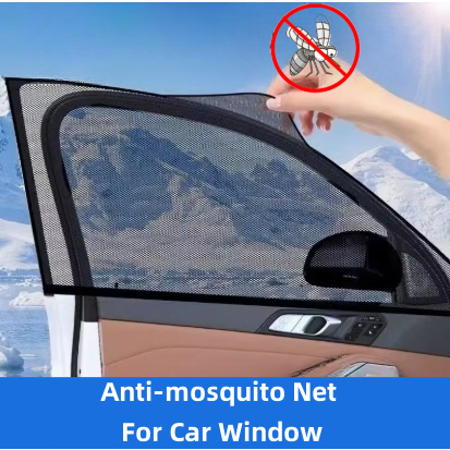 2PCSCar Window Net Set Rear and Front Sunshade Car Mosquito Screen Car ...