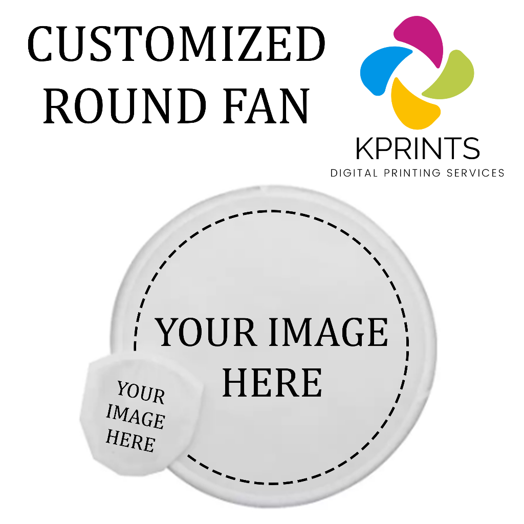Personalized Custom Foldable Round Fan Print | Shopee Philippines
