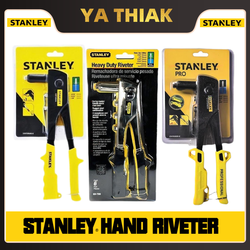 STANLEY Hand Riveter Tool – Heavy-Duty Rivet Gun for Metal & DIY ...