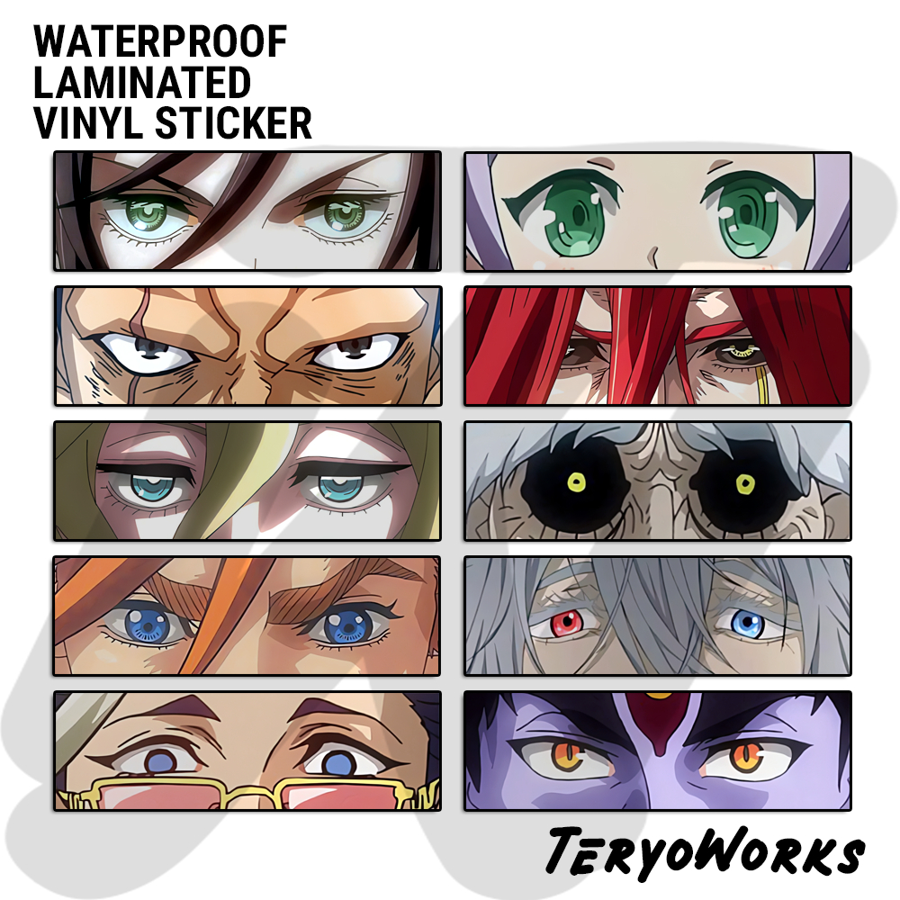 Record of Ragnarok Eye Slap Sticker – Anime Vinyl Decal for Laptop ...