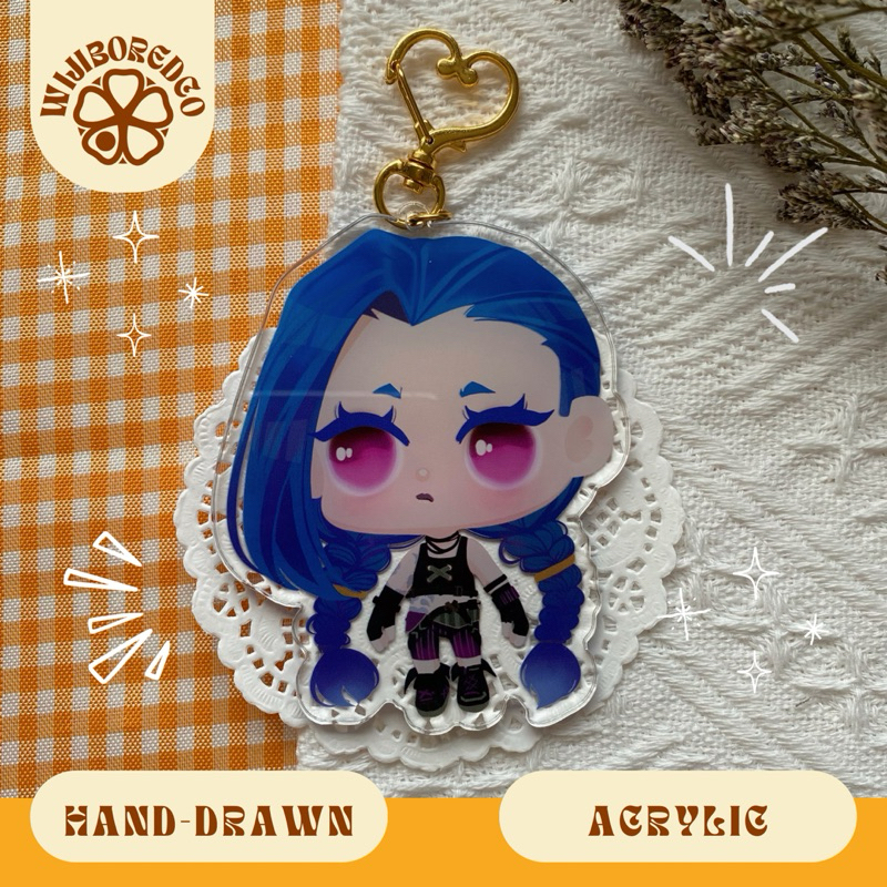 Jinx Arcane Acrylic Keychain, Arcane Merch, Jinx Bag Keychain, JINX ...