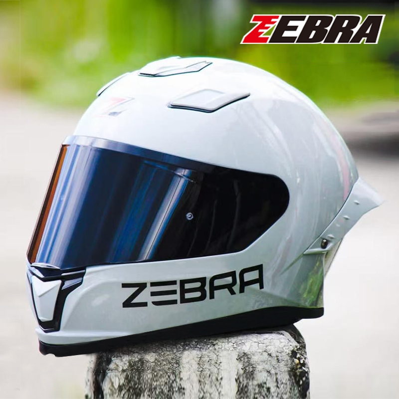 Zebra 211 NIFTY Smoke Visor Helmet Full Face For Motorcycle Women and ...