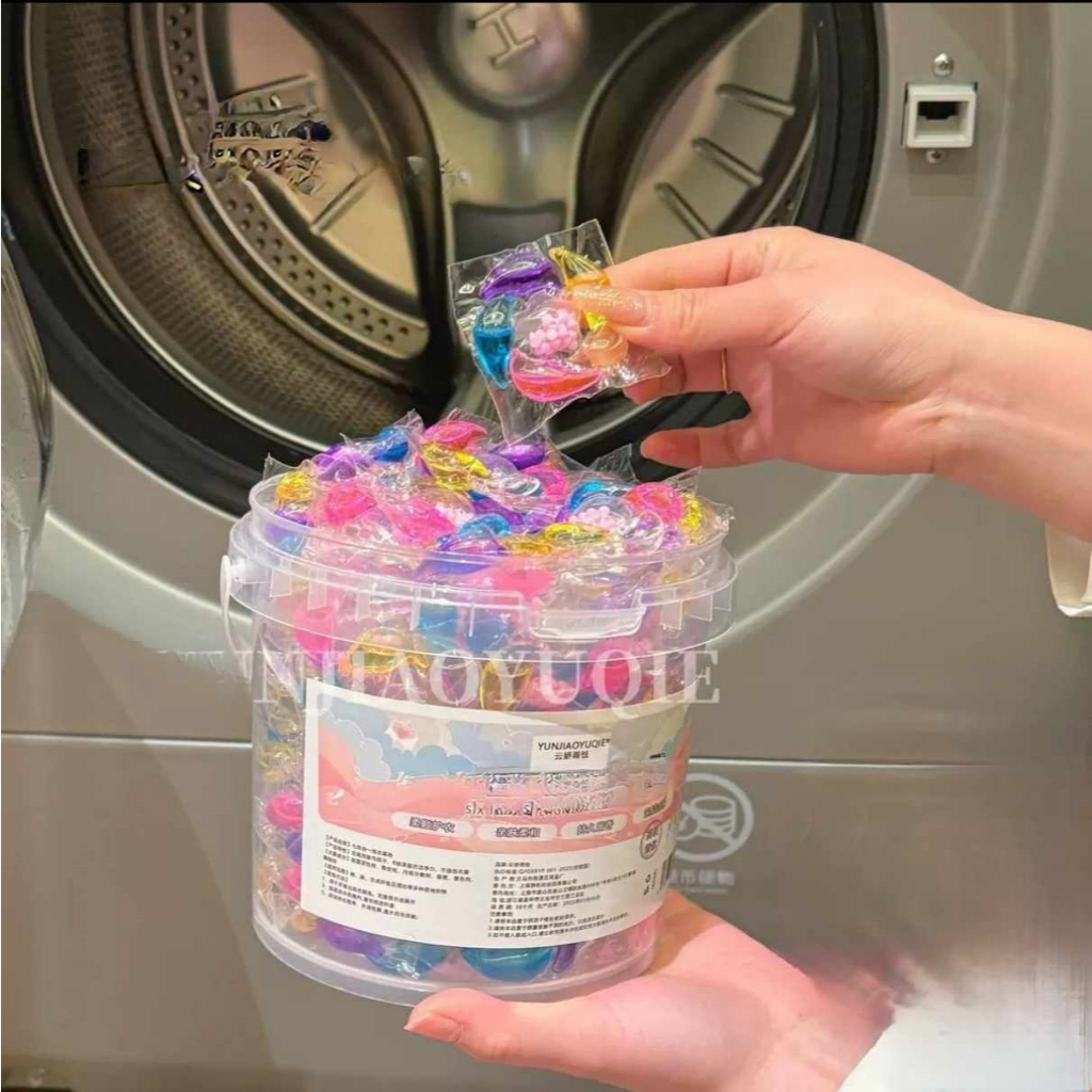 MnX 6D Laundry Pods Floral Scent Detergent Liquid Gel (Liquid Gel SABON ...