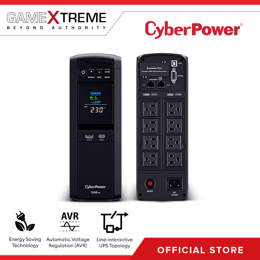 CyberPower CP1350EPFCLCD 1350VA UPS | Shopee Philippines