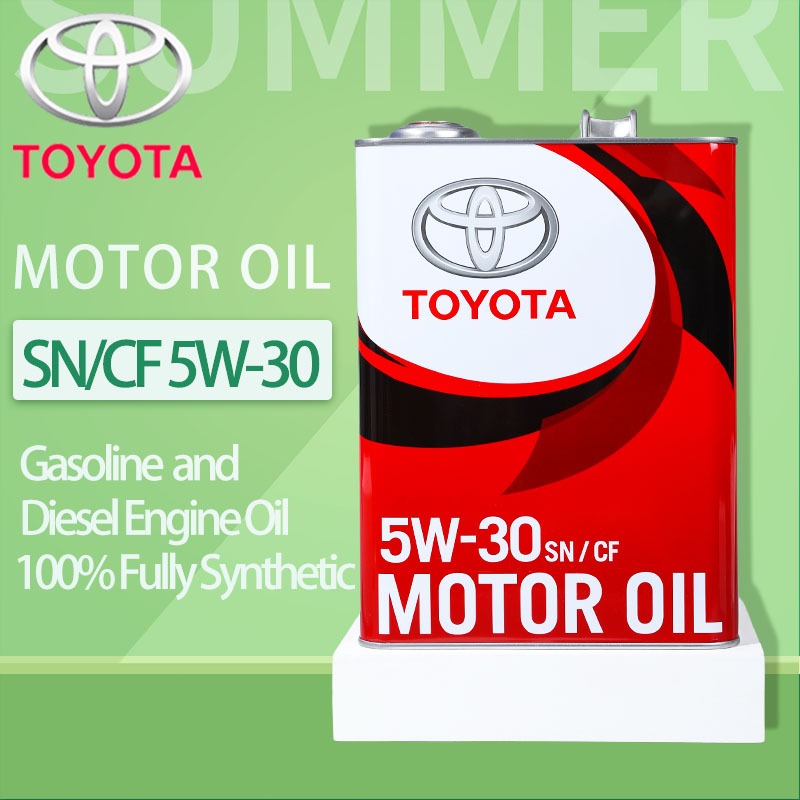 Toyota Genuine Fully Synthetic Motor Oil 4L SN/CF 5W-30 For Diesel and Gasoline Engine Oil Japan ...