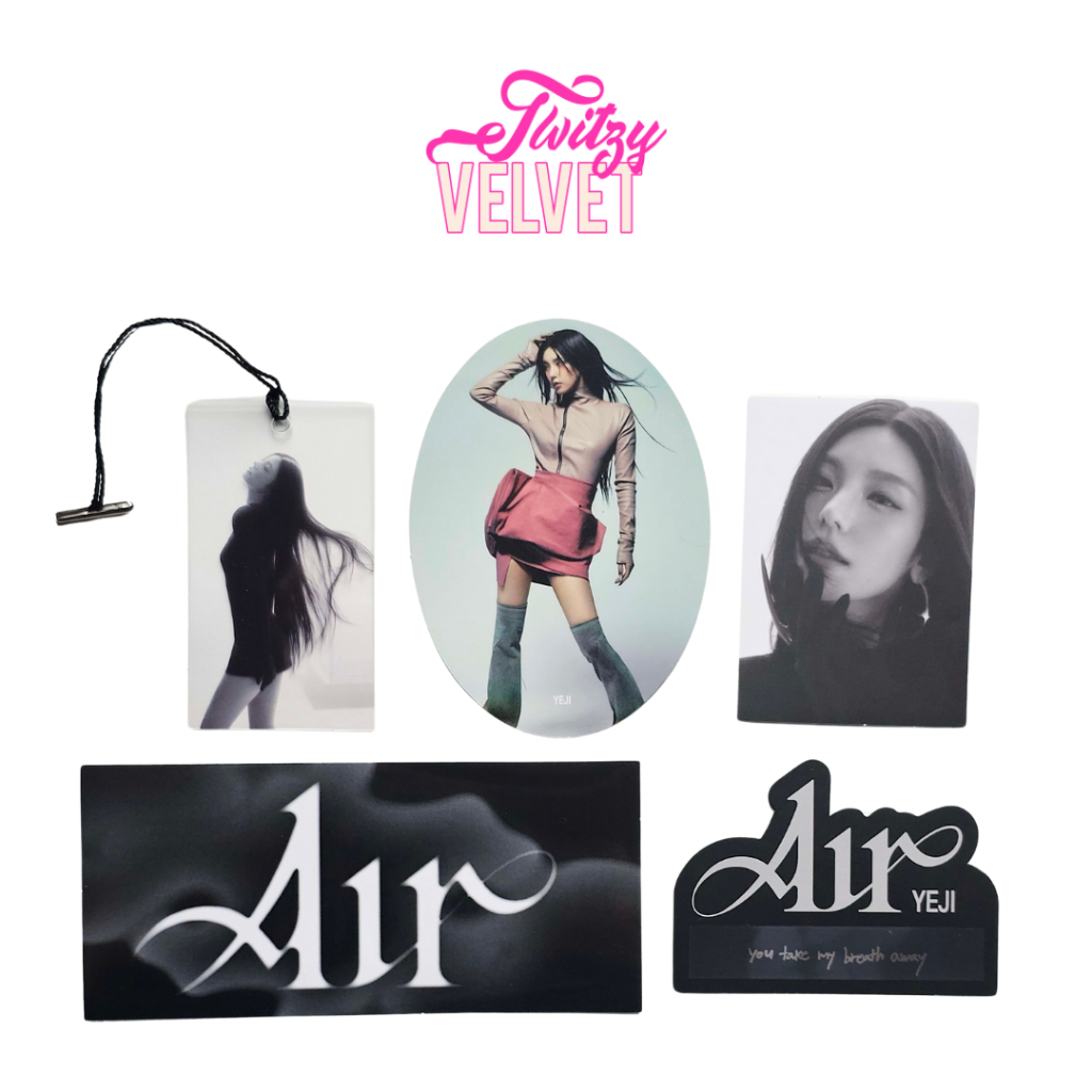 OFFICIAL Itzy Yeji Air Photobook Version Stickers + Hang Tag + Hidden Message Card | Shopee ...