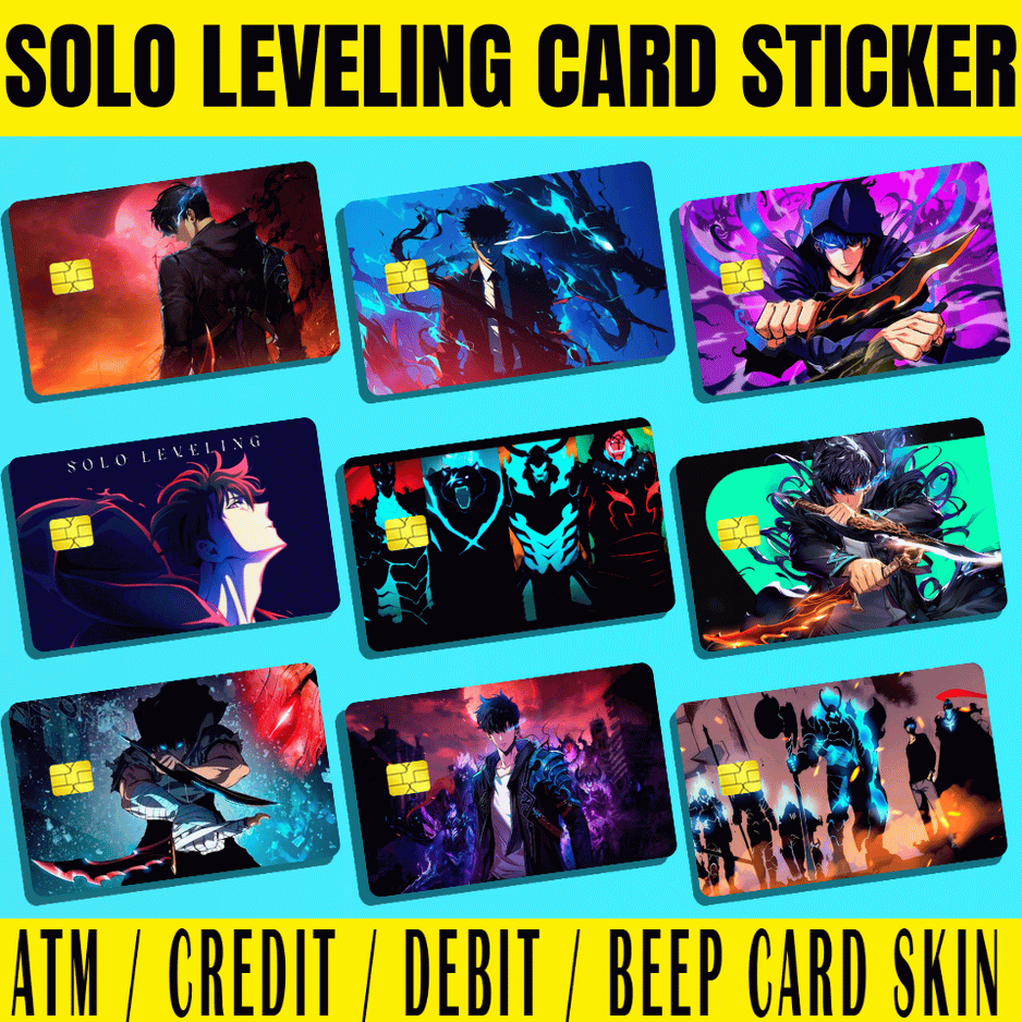 SOLO LEVELING PART 2/2 - (SKIN CARD STICKER) ATM/CREDIT/DEBIT/BEEP ...