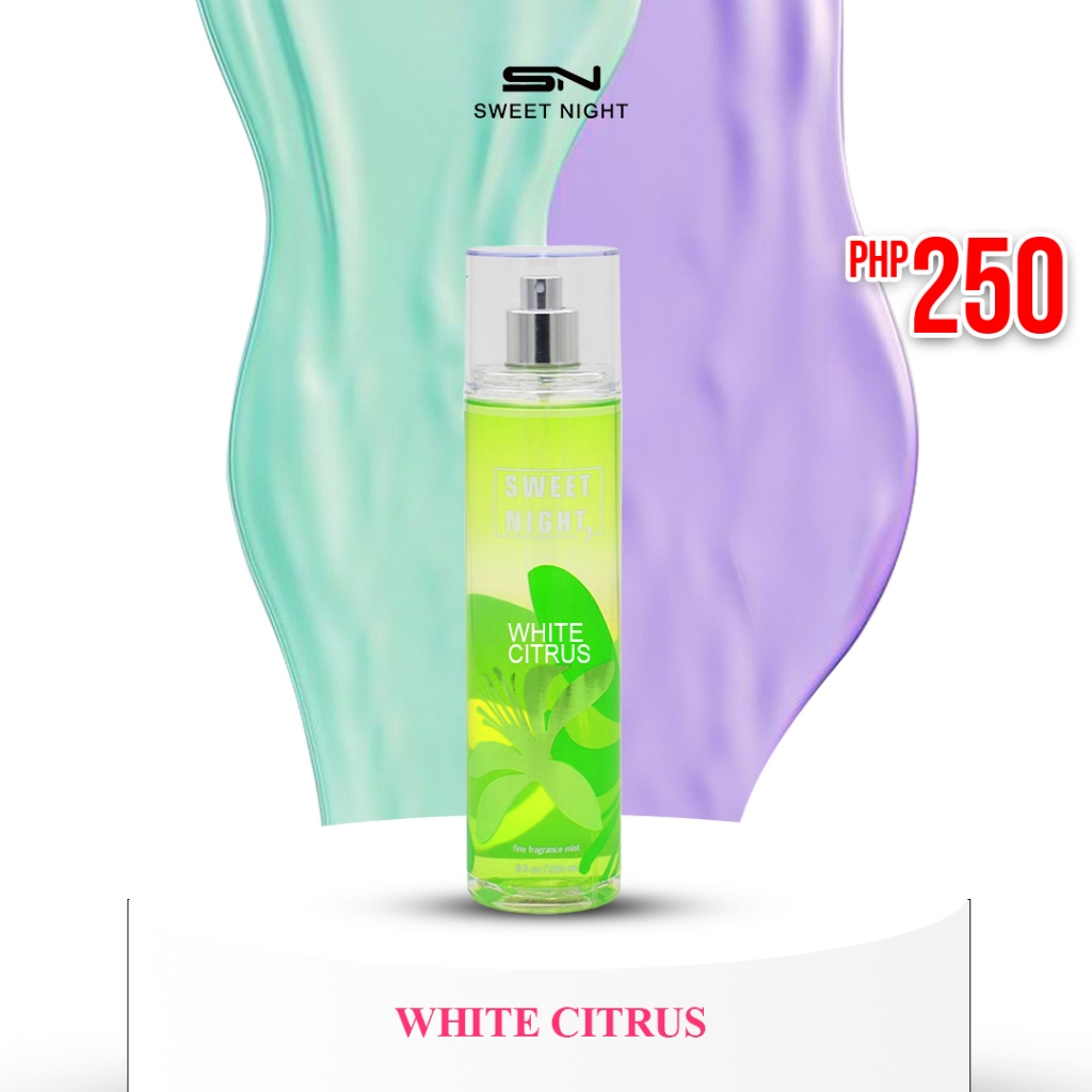 SN Sweet Night White Citrus Fine Fragrance Mist 236ml | Shopee Philippines