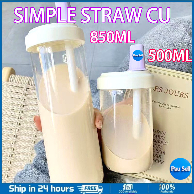 850ml pearl milk tea straw cup portable straw cup large capacity straw ...