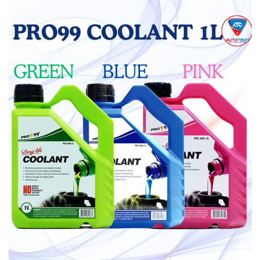 PRO99 COOLANT PINK GREEN BLUE 1L | Shopee Philippines