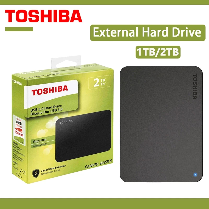 Toshiba 2TB 1TB External Hard Drive USB 3.0 Portable Hard Drive Hard ...