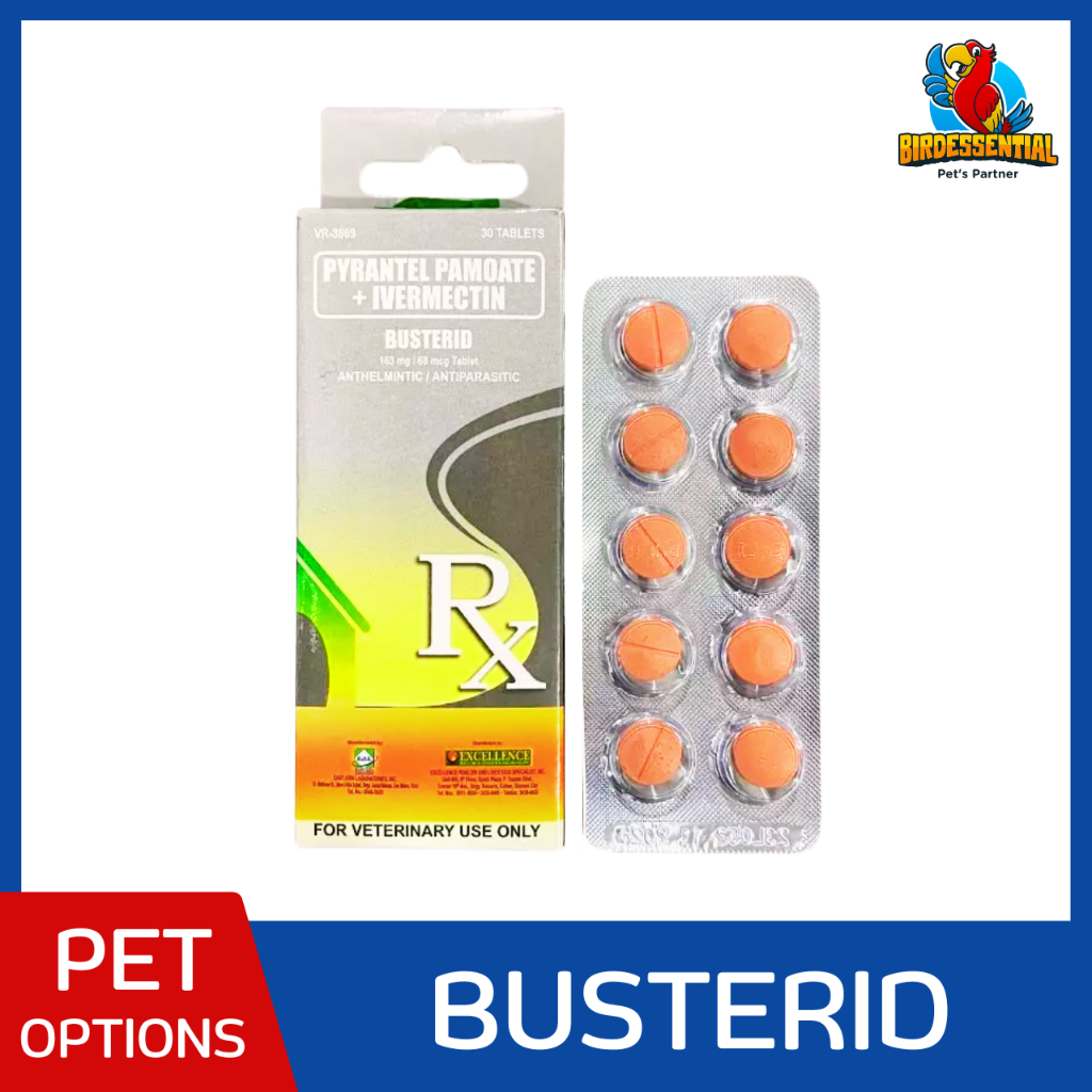 Pet Options Busterid Pyrantel Pamoate + Ivermectin Anthelmintic ...