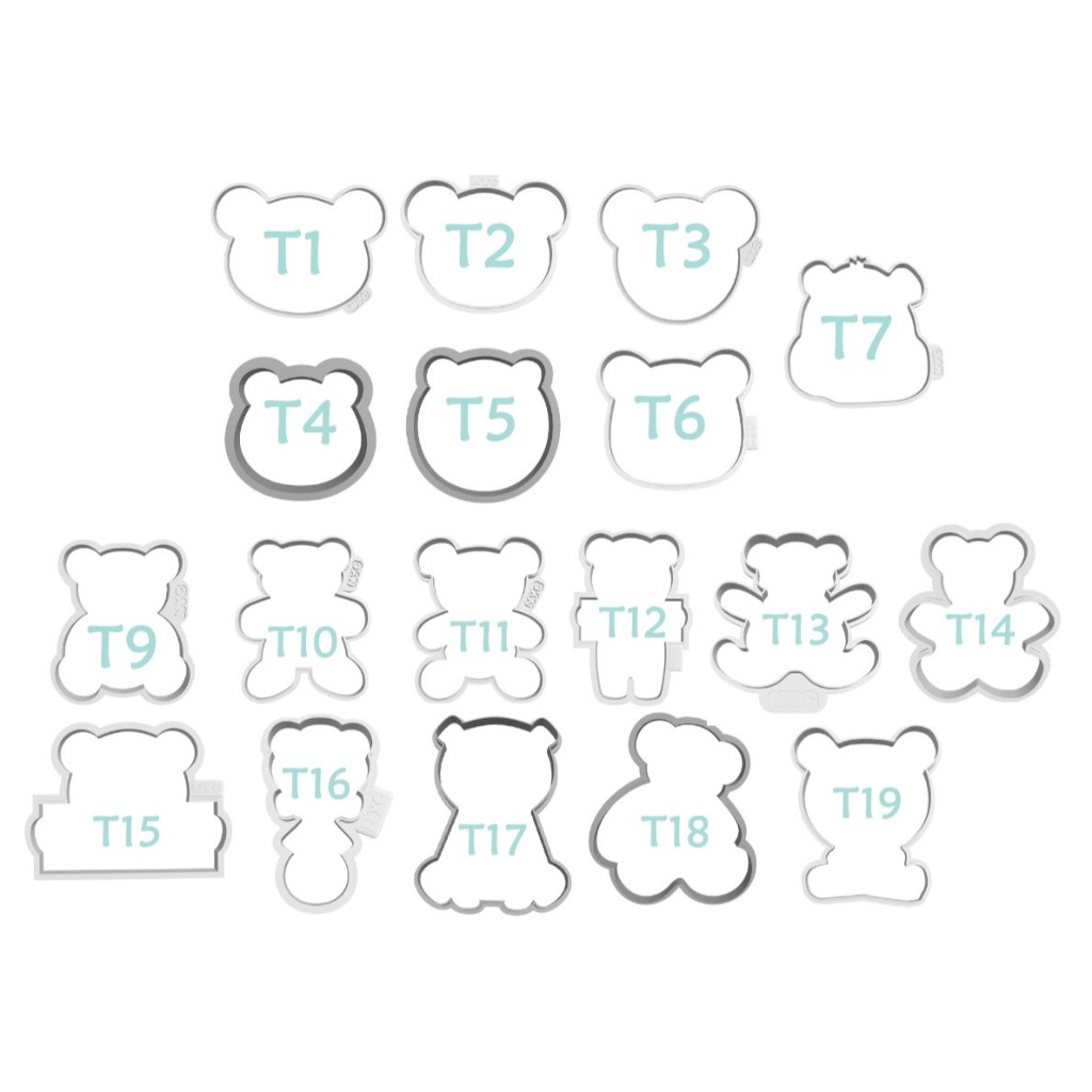 BEAR/TEDDY BEAR COOKIE CUTTER (SHAPES ONLY) | Shopee Philippines