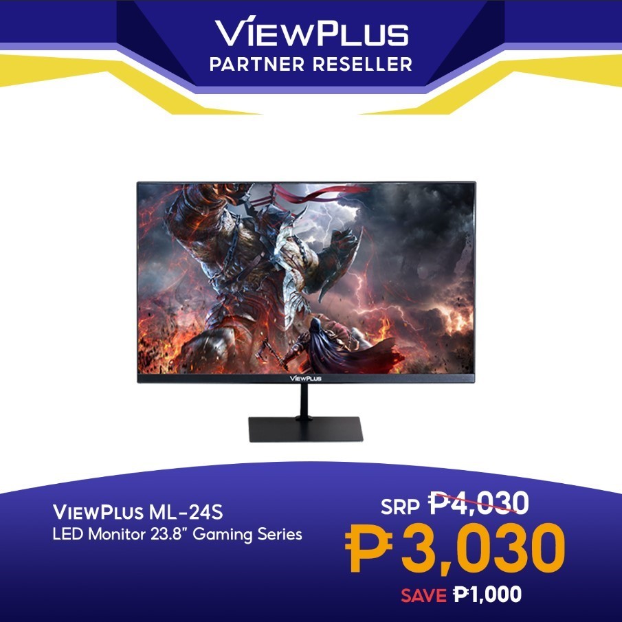 VIEWPLUS ML-24S 100Hz FHD 1920x1080 VA 23.8" Monitor | Shopee Philippines