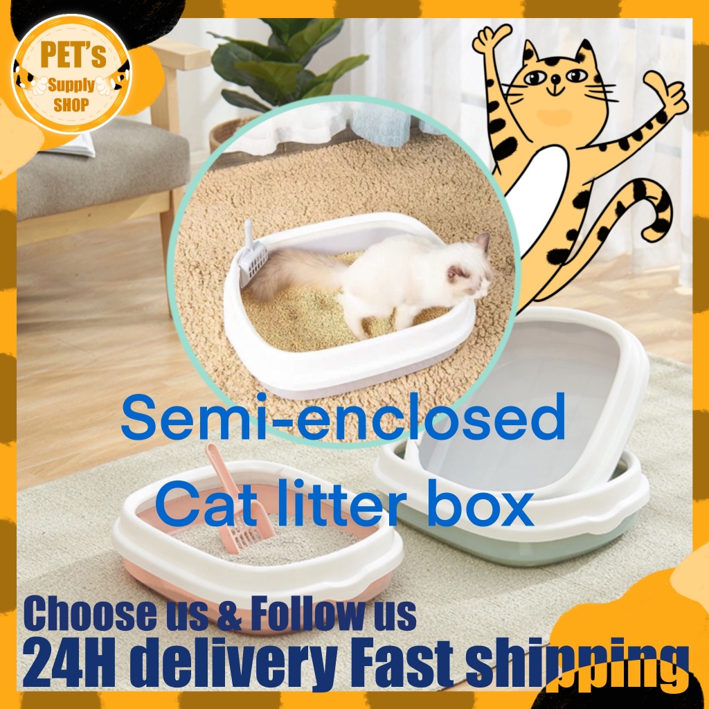 Non-Stick Litter Box. Pet Safe Coating for Easier Cleaning & Superior ...