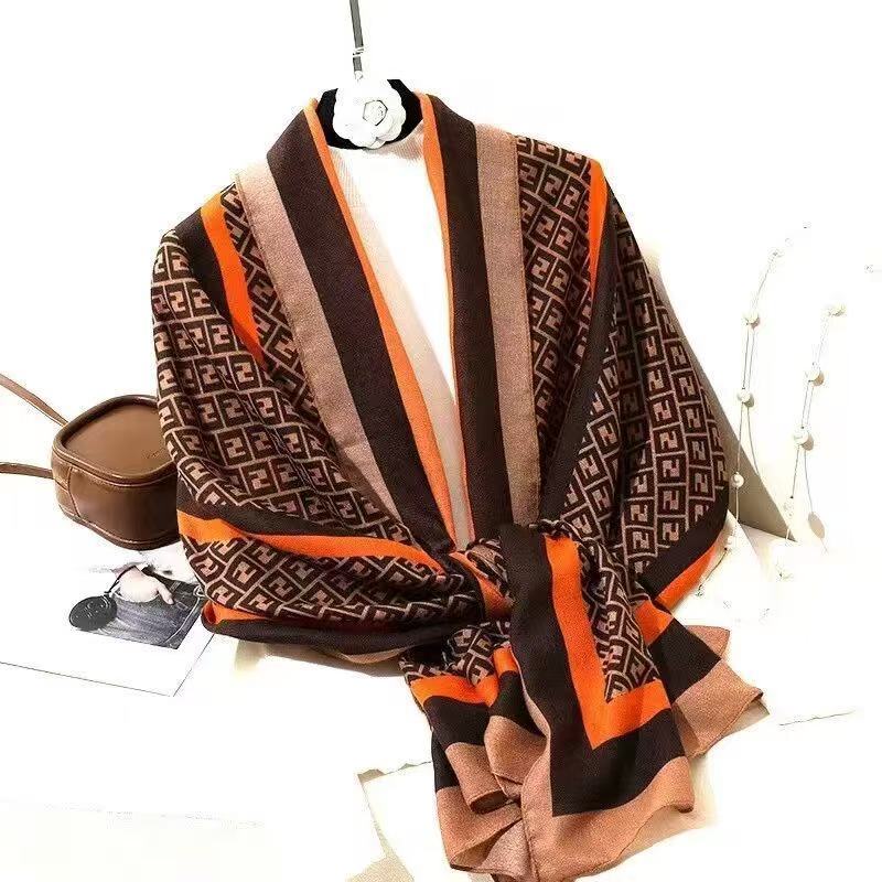 efshop】Women Soft Cotton Comfortable Long Neck Large Scarf Shawl 【175 ...
