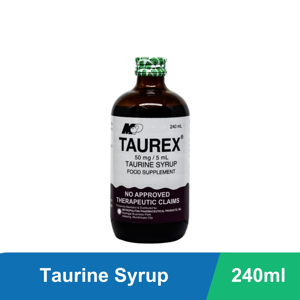 Taurex Taurine Syrup 120ml / 240ml Food Supplement | Shopee Philippines