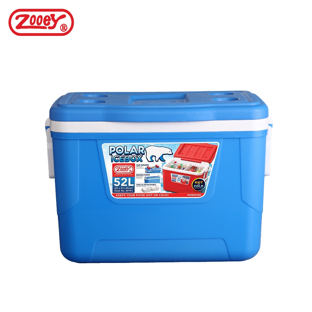ZOOEY 52L Insulated Cooler Box – Polar Ice Chest for Outdoor & Storage ...