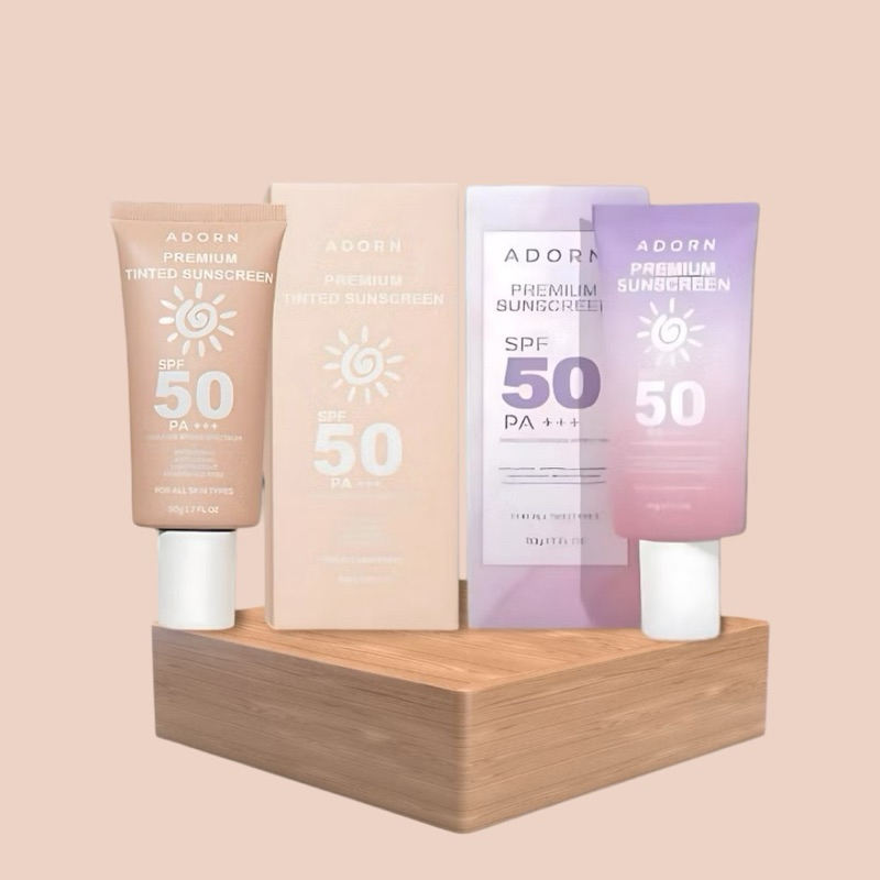 ADORN SUNSCREEN SET SCRUB by CALM SKIN | Shopee Philippines