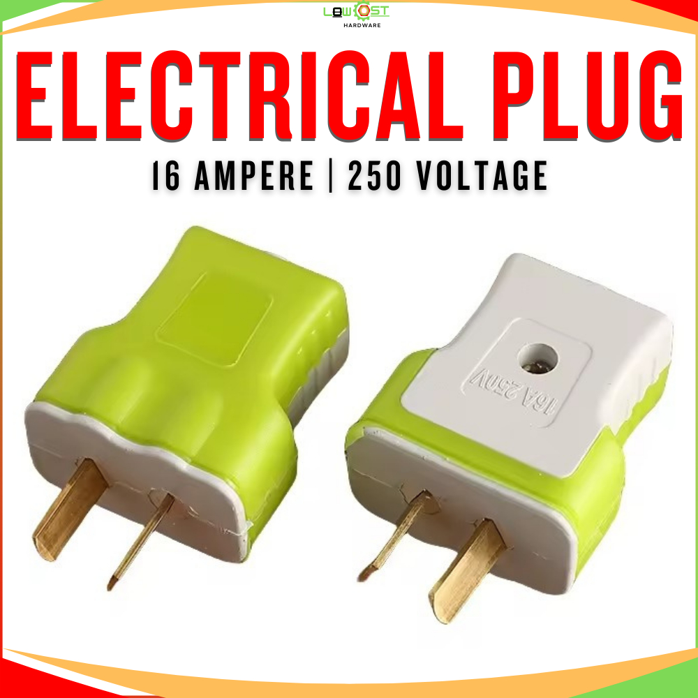 Regular Electrical Plug 10A White Green Plug | Shopee Philippines