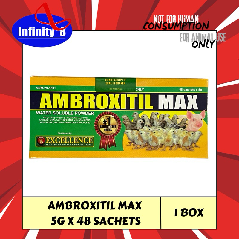 EXCELLENCE NEW AND IMPROVED AMBROXITIL MAX 5G X 48 SACHETS/BOX | Shopee ...