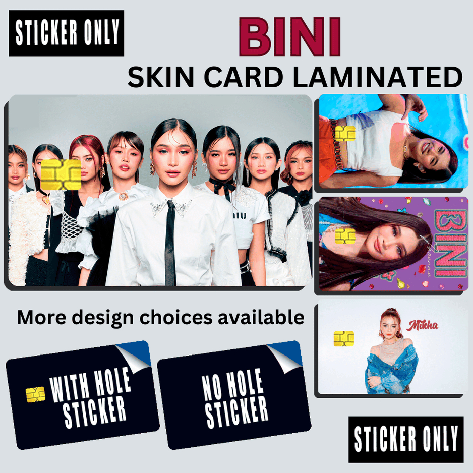 BINI - STICKER SKIN CARD FOR ATM, CREDIT, DEBIT , BEEP CARD | Shopee ...