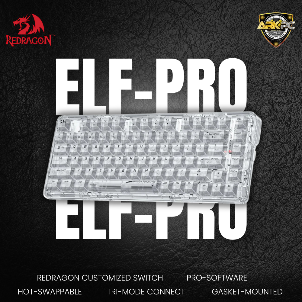Redragon ELF PRO K649 Wireless Transparent Keyboard | Shopee Philippines