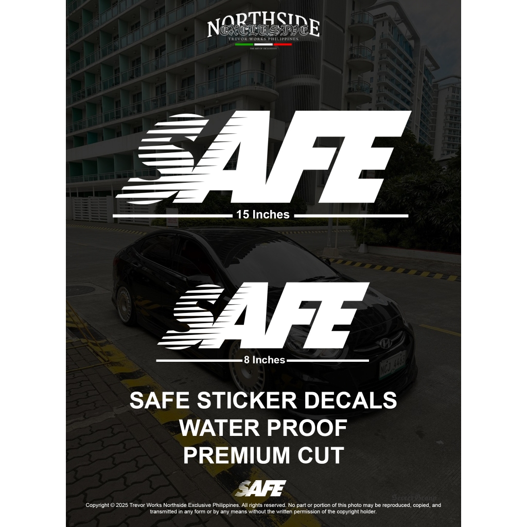 Safe Car Sticker Decals for Cars and Motorcycle | Shopee Philippines