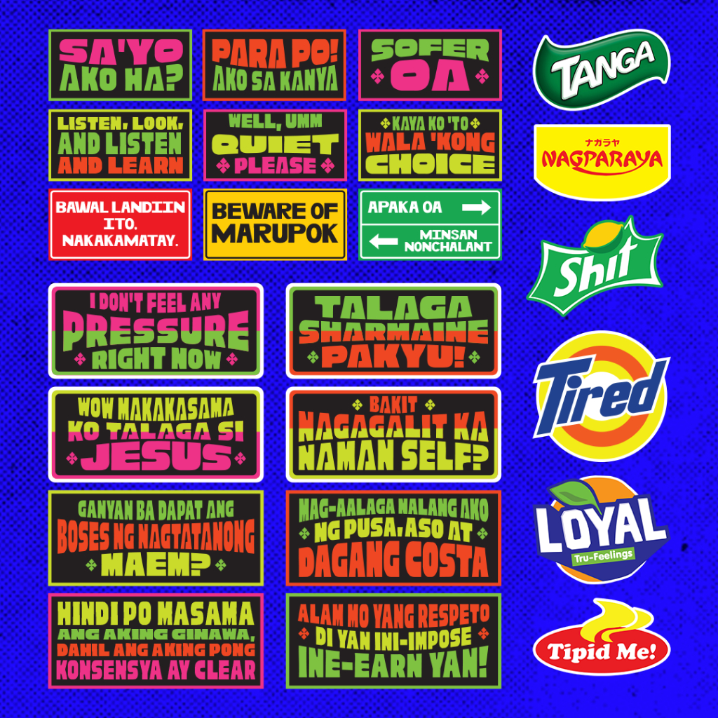 Jeepney Signs | Waterproof Vinyl Matte Stickers - Pinoy Yan Eh v3.0 ...