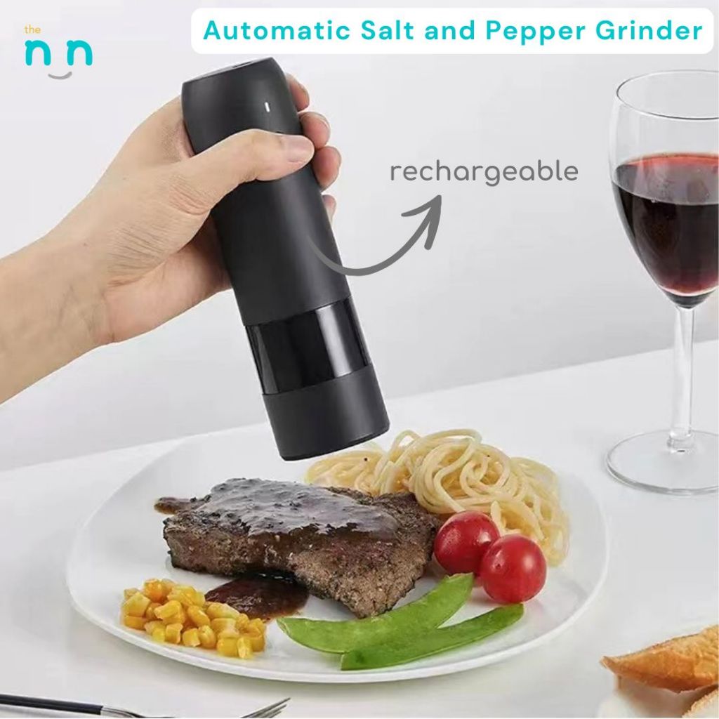 Smart Electric Rechargeable Salt and Pepper Grinder USB Kitchen Tools ...