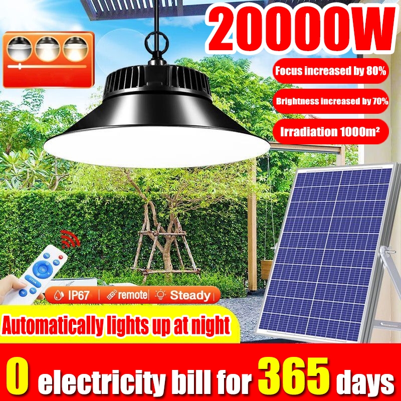 Solar chandelier 2000W solar flood light outdoor waterproof solar ...