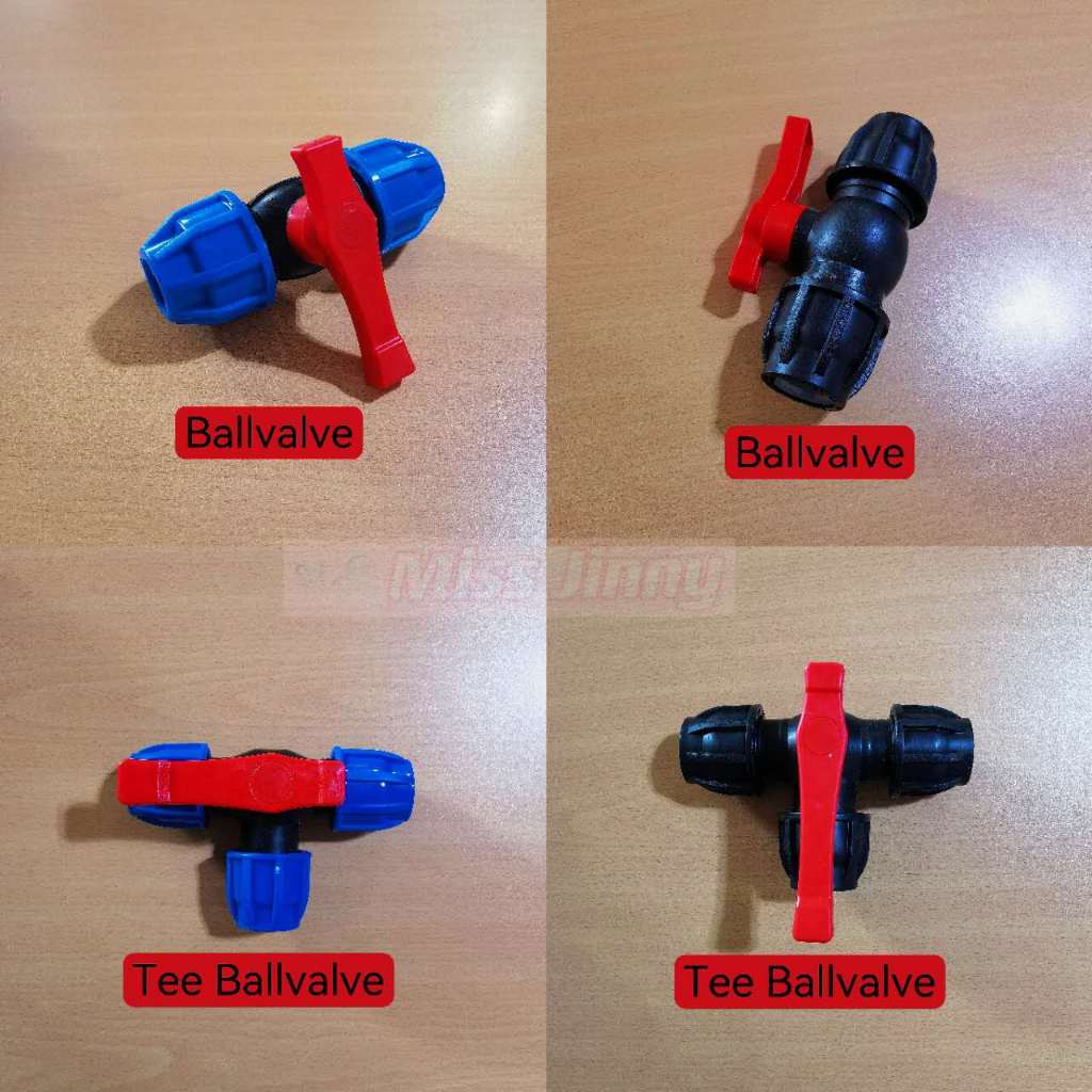 PE Connector/Compression Fittings Ballvalve/Tee Ballvalve for PE/PVC ...
