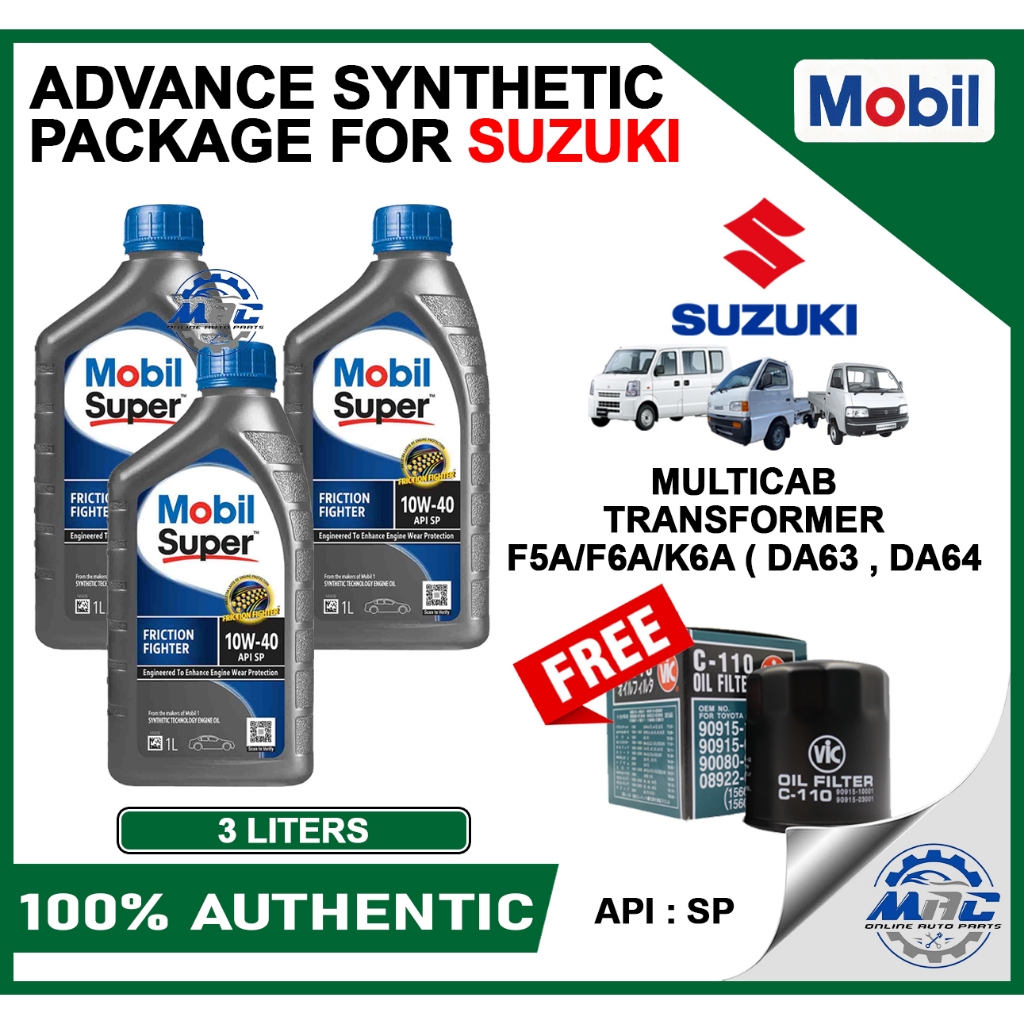 Mobil Super Friction Fighter 10W-40 3 liters for SUZUKI Multicab ...