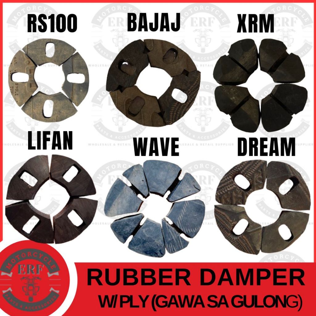 Hub Rubber Damper W/ Ply for Honda/LIFAN/DREAM/WAVE/RS/BAJAJ (Gawa sa ...