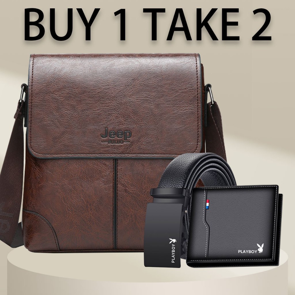Business and leisure men's upright briefcase with adjustable shoulder ...