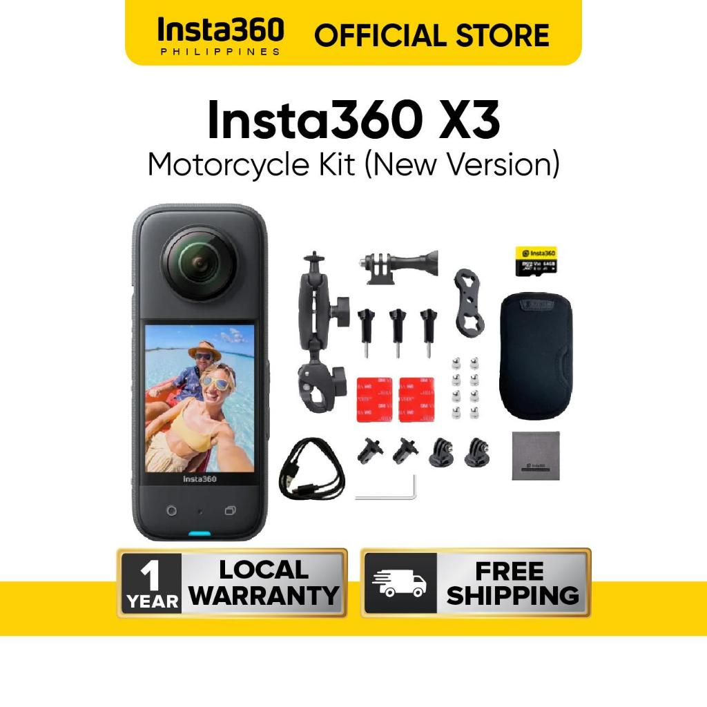Insta360 X3 Waterproof 360° Action Camera with 5.7K Active HDR Video and Flowstate Stabilization ...