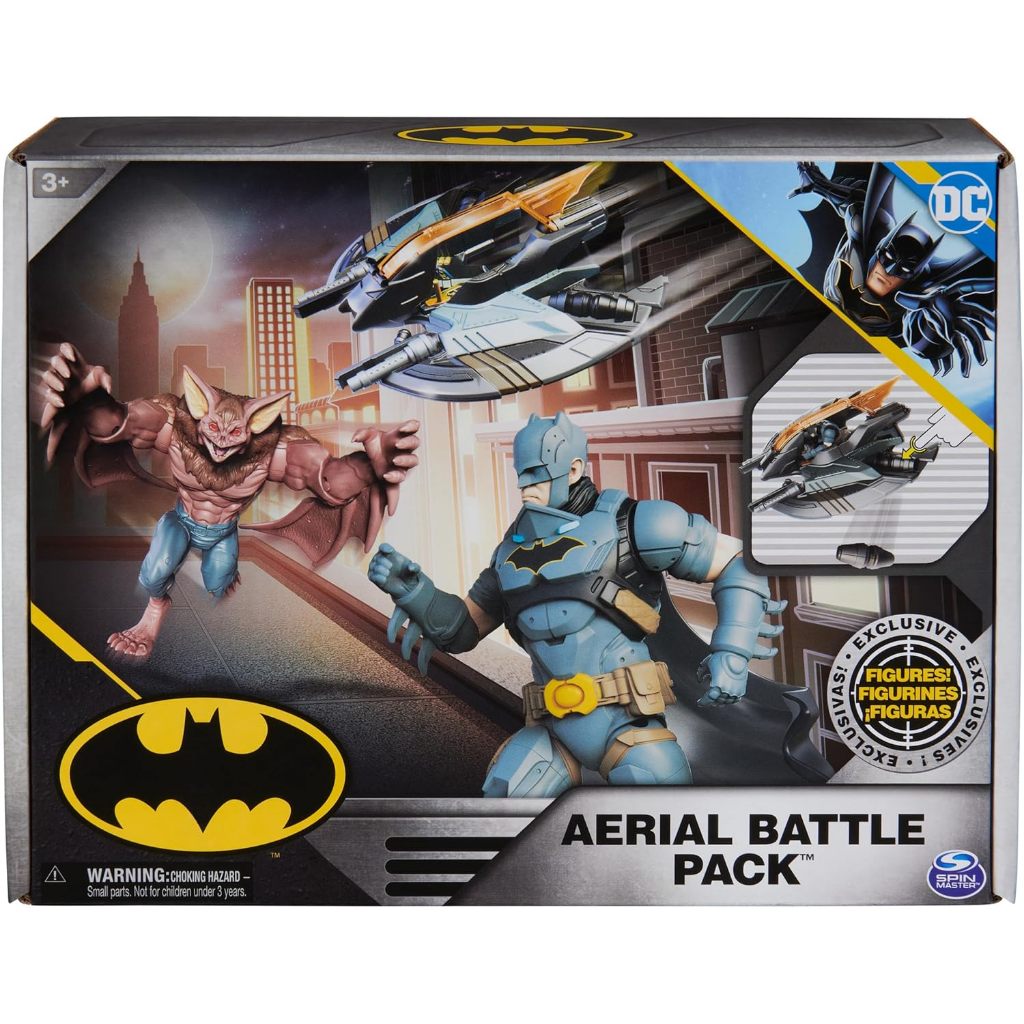 DC Comics Batman Aerial Battle Pack Batwing Vehicle 4-inch Batman & Man ...